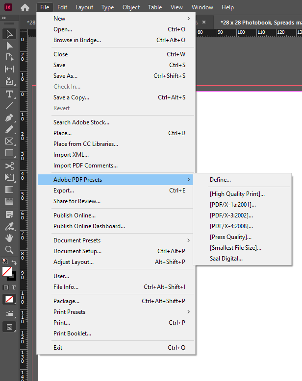 Professional zone / PDF upload